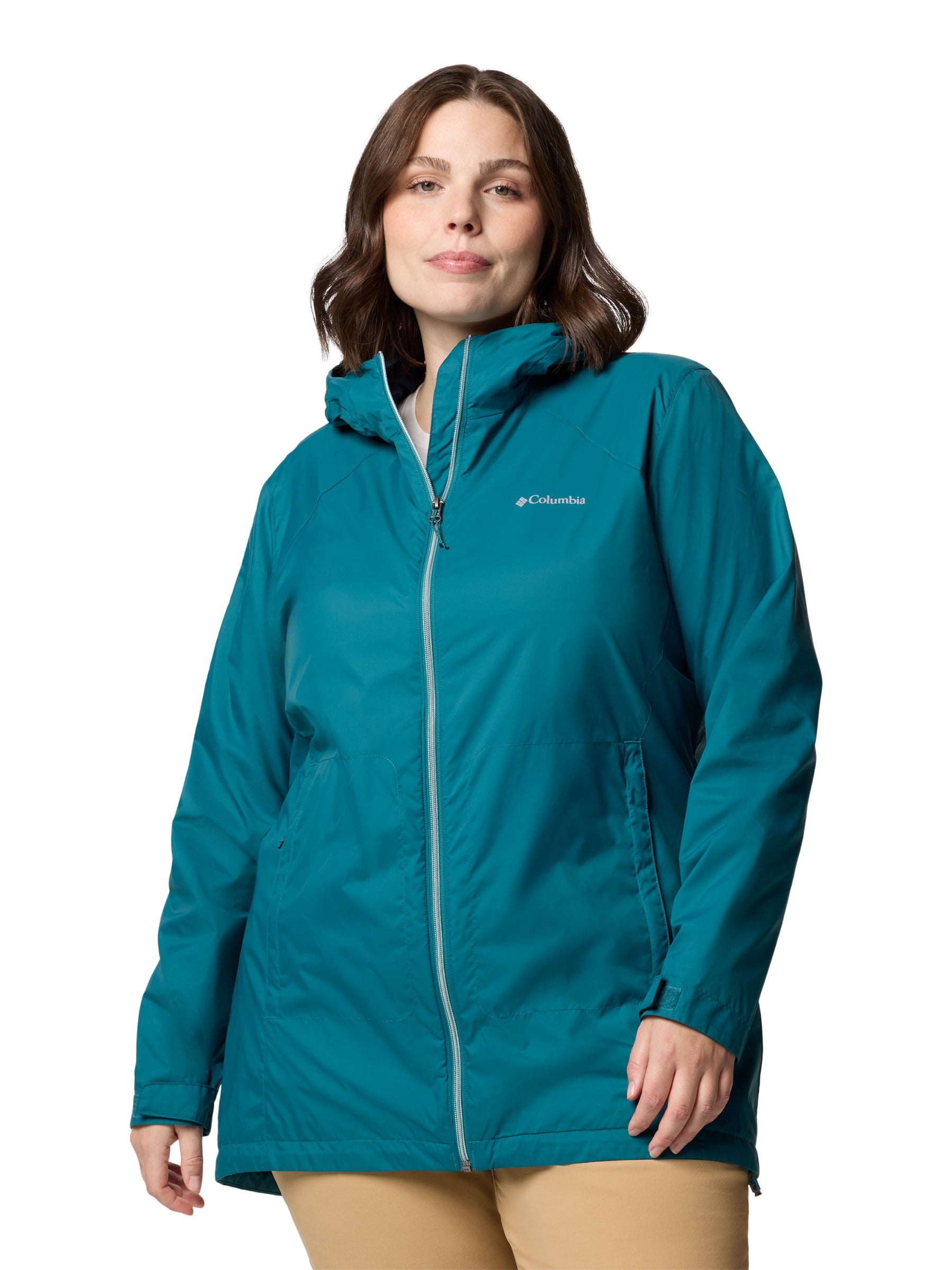 Manteau Long Doublé Switchback II Taille Plus - River Blue