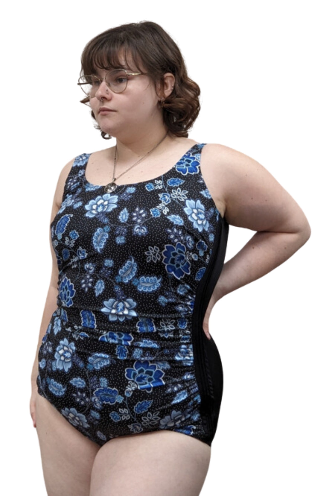 Finz Plus Size Pintuck Swimsuit