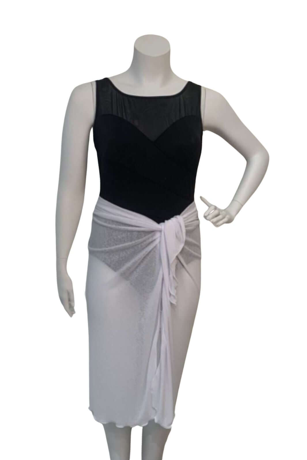 Cache Maillot Paréo Beach Club Taille Plus (Blanc) de Cover Me