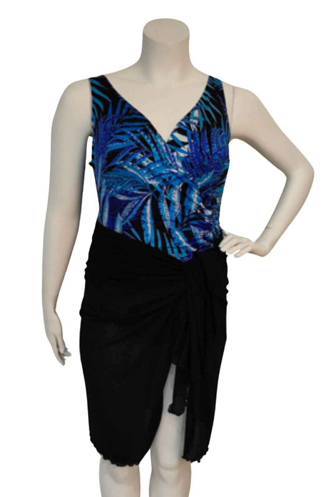 Cache Maillot Paréo Beach Club Taille Plus (Noir) de Cover Me