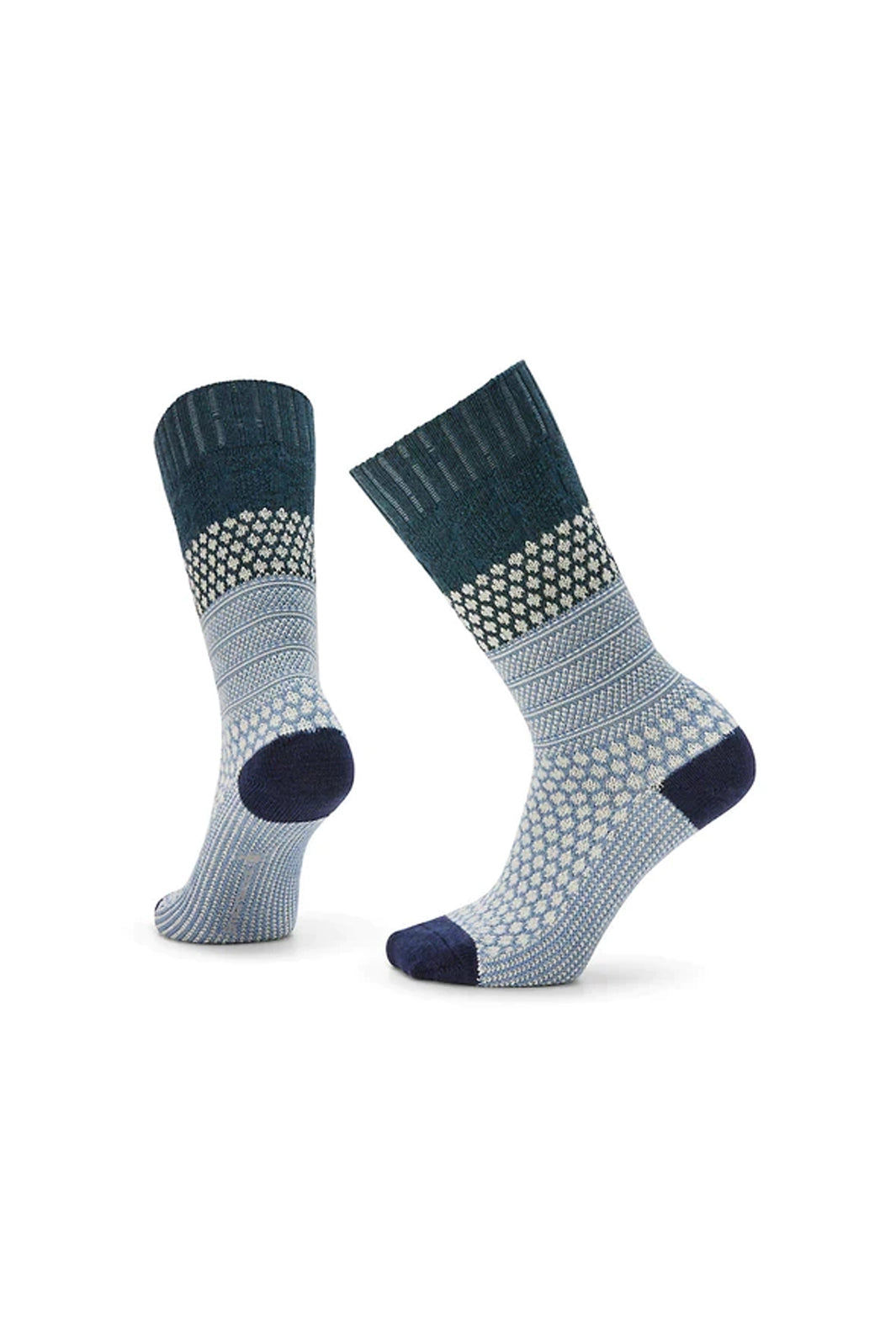 Bas de tous les jours Popcorn À Torsades (Twilight Blue) de Smartwool